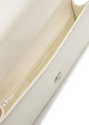 Manolo Blahnik Gothisi Embellished Satin Clutch - Ivory