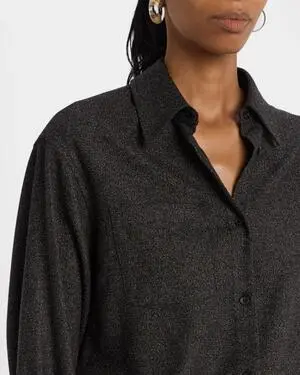 A.L.C. Spence Button-front Tunic - Dkbrwn