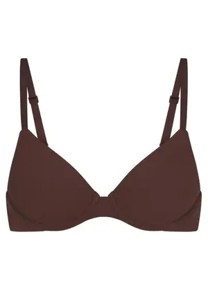 SKIMS Stretch-jersey T-shirt Bra - Brown