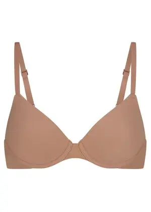 SKIMS Stretch-jersey T-shirt Bra - Light Brown