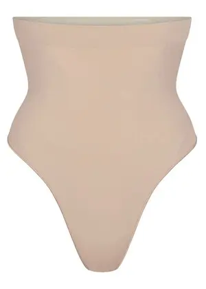 SKIMS Seamless Sculpt High-waisted Thong Beige