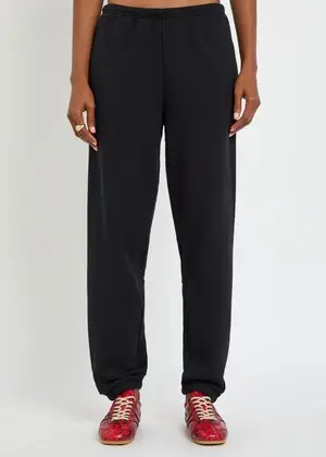 SKIMS Cotton-blend Fleece Sweatpants - Black