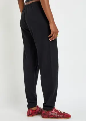 SKIMS Cotton-blend Fleece Sweatpants - Black