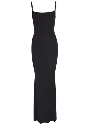SKIMS Ribbed Stretch-modal Maxi Dress