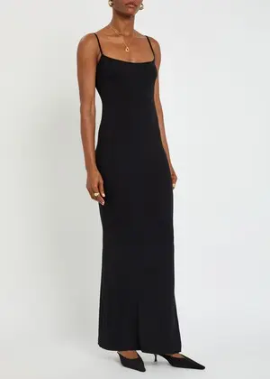 SKIMS Ribbed Stretch-modal Maxi Dress