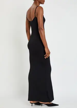 SKIMS Ribbed Stretch-modal Maxi Dress