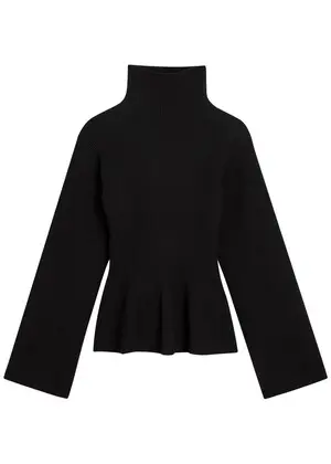 RÓHE Flared-hem Ribbed Wool And Cashmere-blend Jumper
