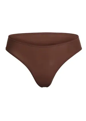 SKIMS Stretch-jersey Cheeky Briefs - Brown
