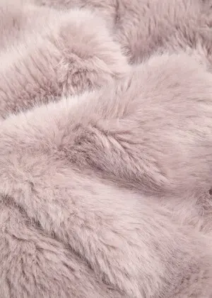 STAND STUDIO Halle Faux Fur Jacket - Light Pink