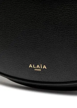 Alaïa Grained Leather Cross-body Bag - Black