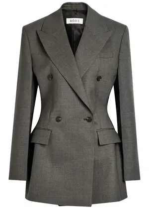 RÓHE Double-breasted Stretch-wool Blazer