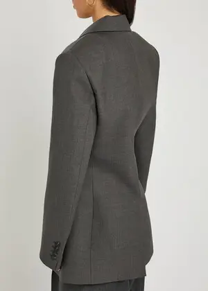 RÓHE Double-breasted Stretch-wool Blazer
