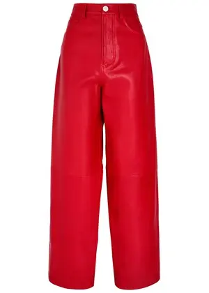 RÓHE Wide-leg Leather Trousers