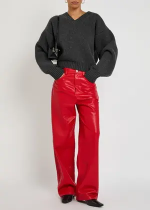 RÓHE Wide-leg Leather Trousers