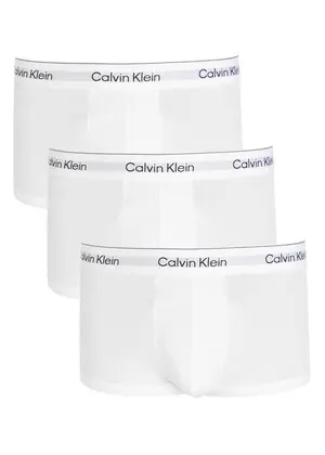 Calvin Klein Icon Low-rise Stretch-cotton Trunks - White