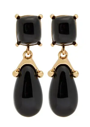 KENNETH JAY LANE 22kt Gold-Plated Drop Clip-On Earrings