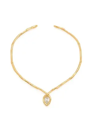 Alexis Bittar Asterales Crystal-embellished Choker - Gold