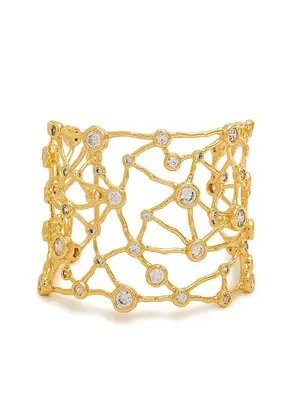 Alexis Bittar Astrales Crystal-embellished Cuff - Gold