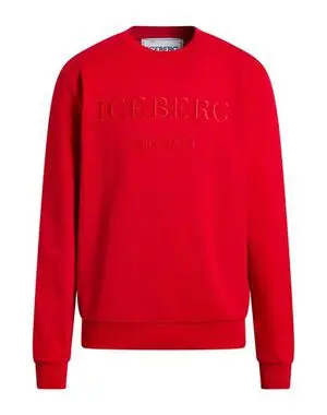 Iceberg Cotton Sweatshirt With Appliqués And Embroidered Logo