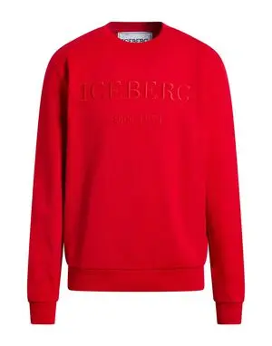 Iceberg Cotton Sweatshirt With Appliqués And Embroidered Logo
