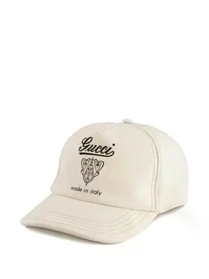 Gucci Logo-print Cap - Neutrals