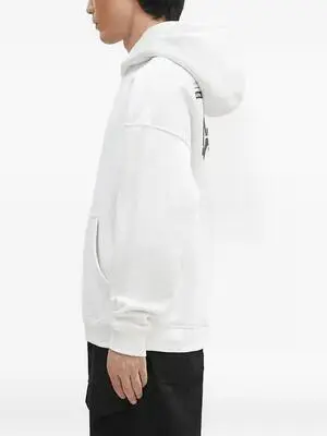 Alpha Industries Logo Hooded Sweatshirt - White