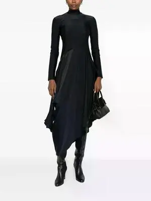 ALAINPAUL Draped Asymmetric Dress