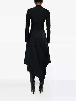 ALAINPAUL Draped Asymmetric Dress