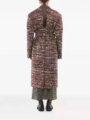 Rabanne Sequin-embellished Belted Coat