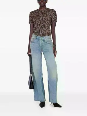 ANINE BING Sylvie Leopard-print T-shirt - Brown
