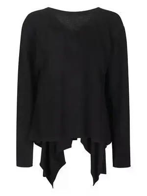 Fabiana Filippi Asymmetrical Draped Wool Sweater