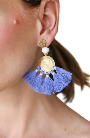 FOSTERIE Sol Tassel Earrings
