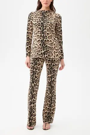 Trina Turk Legend Leopard Print Top