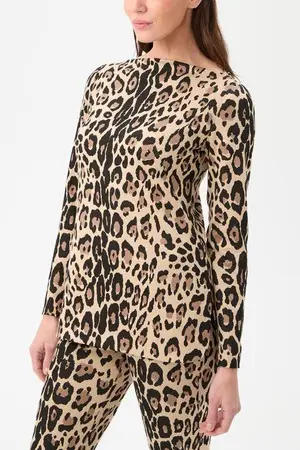Trina Turk Legend Leopard Print Top
