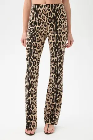 Trina Turk Jacoba Leopard Flare Leg Pant