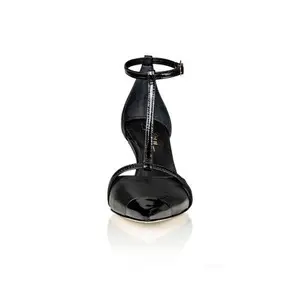 JOAN OLOFF SHOES Desiree T-strap Pump - Black