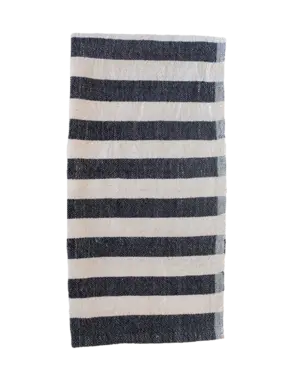 KD WEAVE Stripe Hand Towel Black