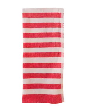 KD WEAVE Stripe Hand Towel Red