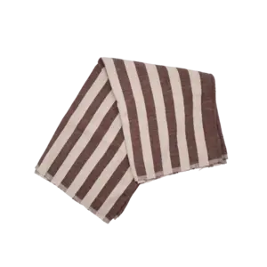 KD WEAVE Stripe Towel Chocolate
