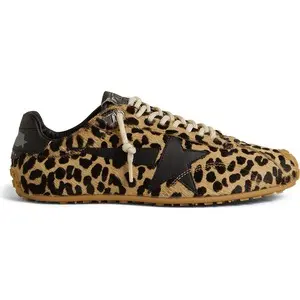 Golden Goose Marathon Speed Genuine Calf Hair Sneaker - Brown/black Leo