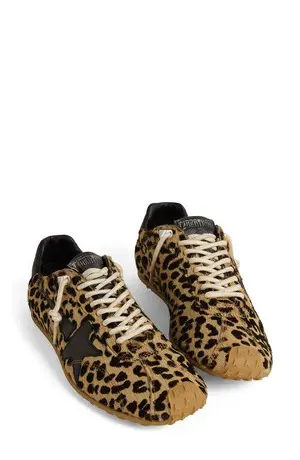Golden Goose Marathon Speed Genuine Calf Hair Sneaker - Brown/black Leo