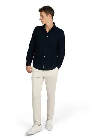 Onia Micro Cord Long Sleeve Button Down