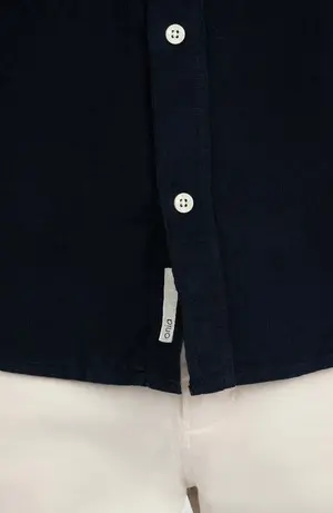 Onia Micro Cord Long Sleeve Button Down