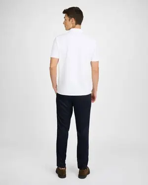 Onia Short Sleeve Pique Polo - White