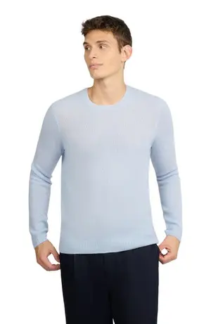 Onia Featherweight Cashmere Sweater - Soft Sky
