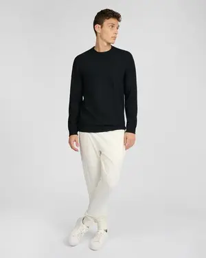 Onia Waffle Crewneck - Black