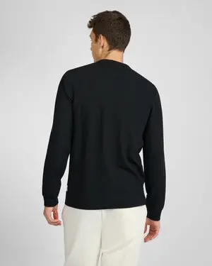 Onia Waffle Crewneck - Black