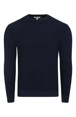 Onia Pique Crewneck Sweater - Midnight