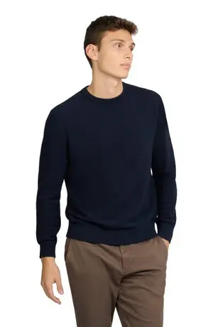 Onia Pique Crewneck Sweater - Midnight
