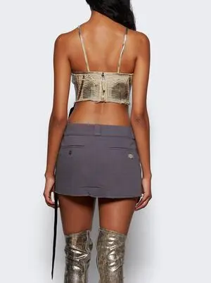 Rick Owens Denim Top - Silver